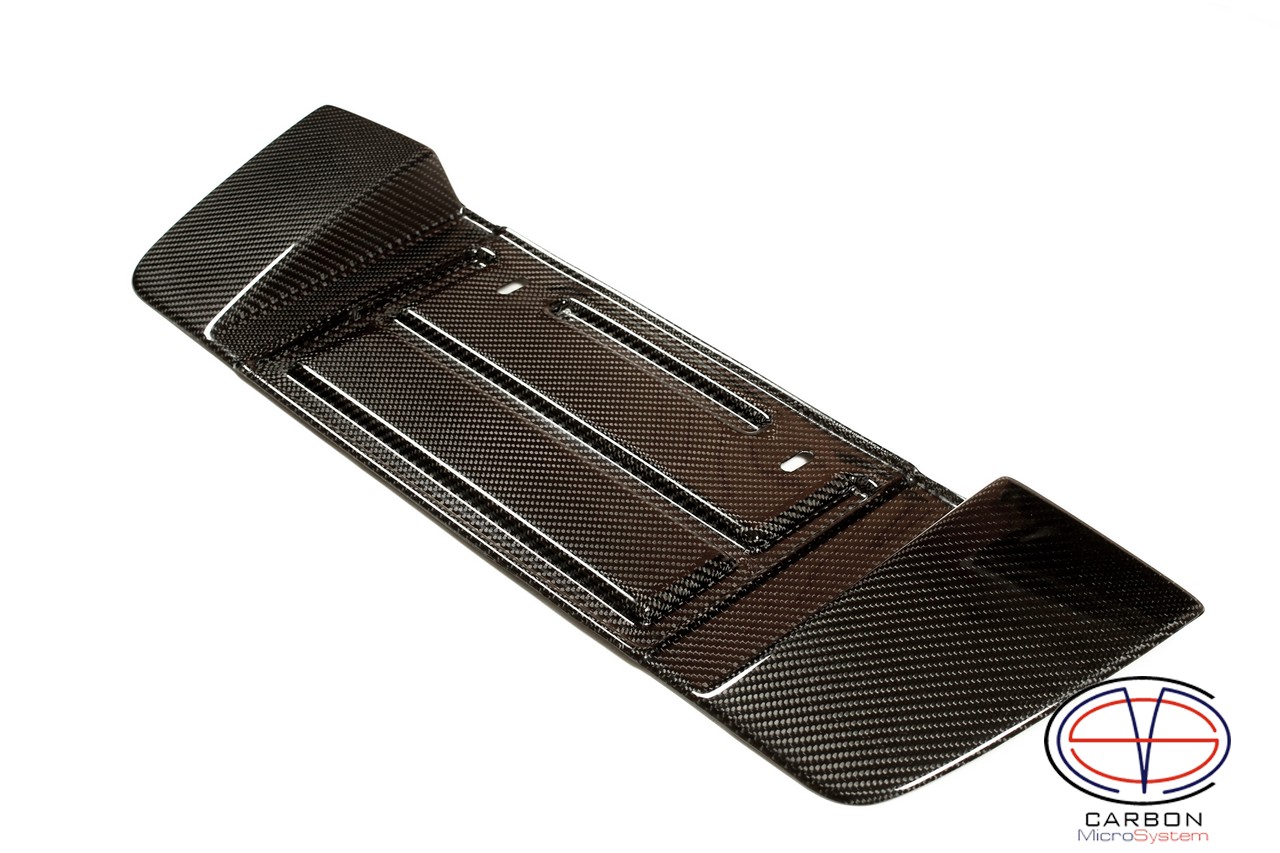Carbon fiber short number plate surround for Lexus IS200 IS300