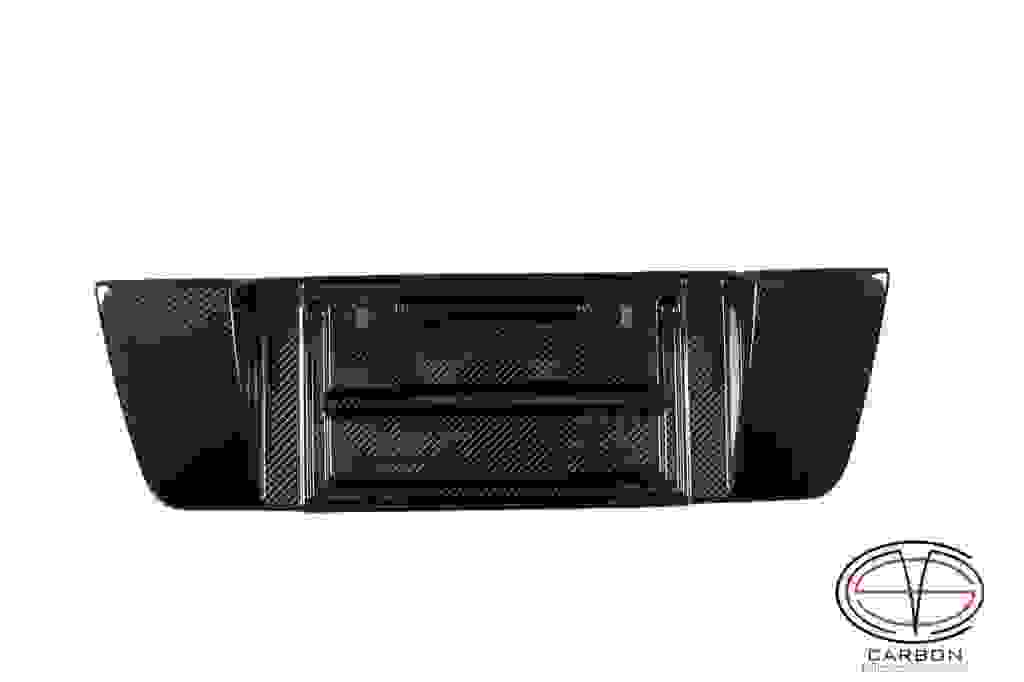 Carbon fiber short number plate surround for Lexus IS200 IS300 - Carbon ...