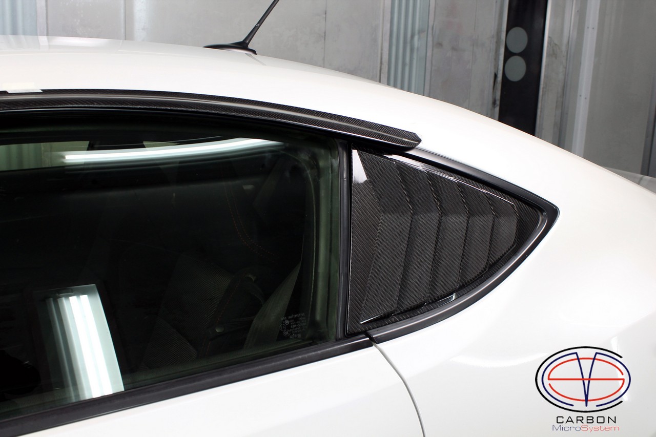 Window Wind Deflectors and Rear Lower Quarter Window panel from carbon ...