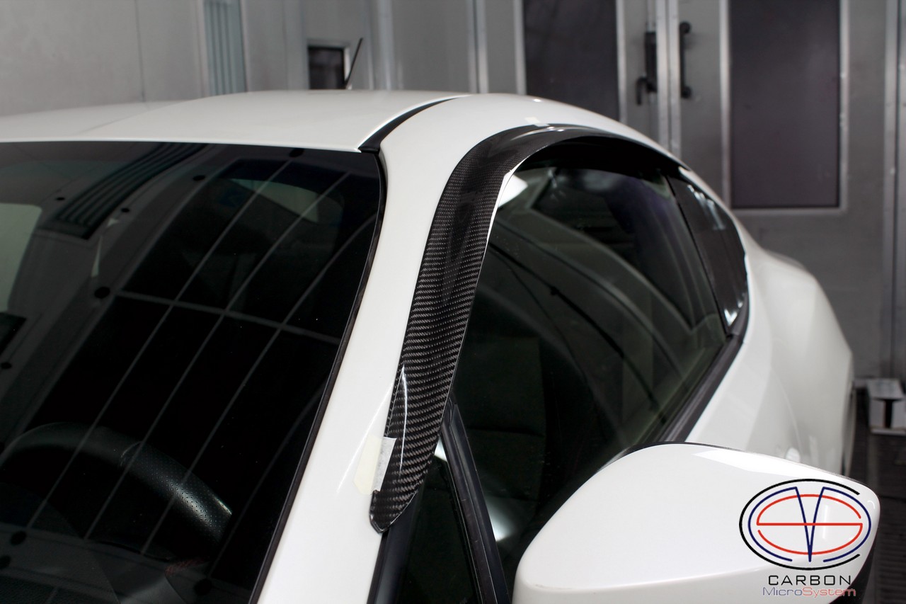 Window Wind Deflectors and Rear Lower Quarter Window panel from carbon ...