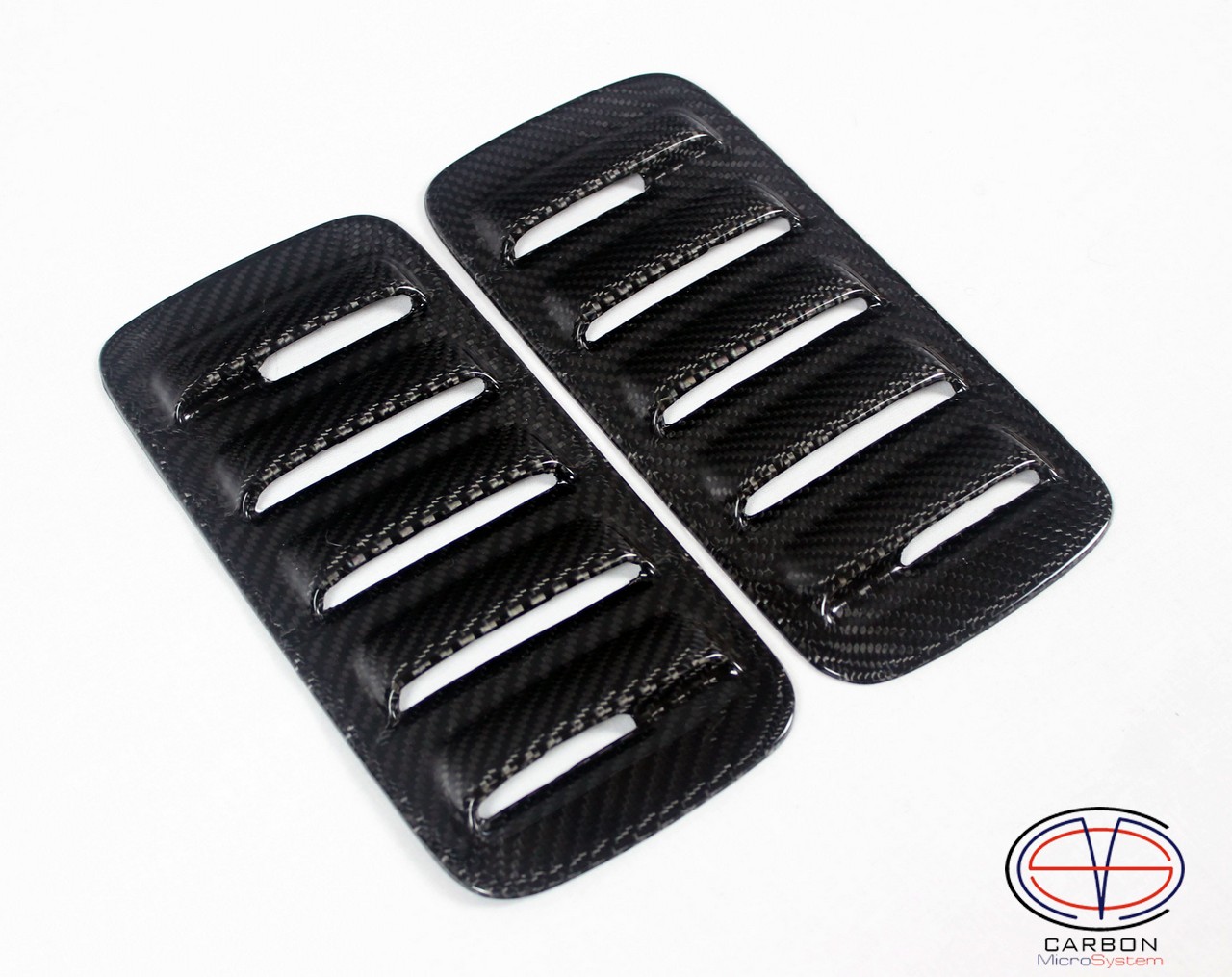 Carbon fiber inserts and hood scoop