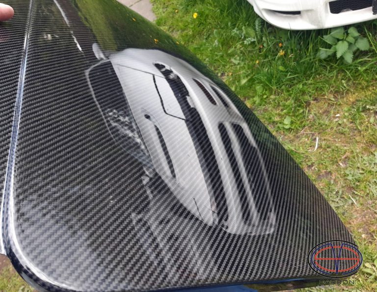 Sunroof delete panel from Carbon Fiber