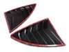 Rear Louver Quarter Window panel from Carbon fiber