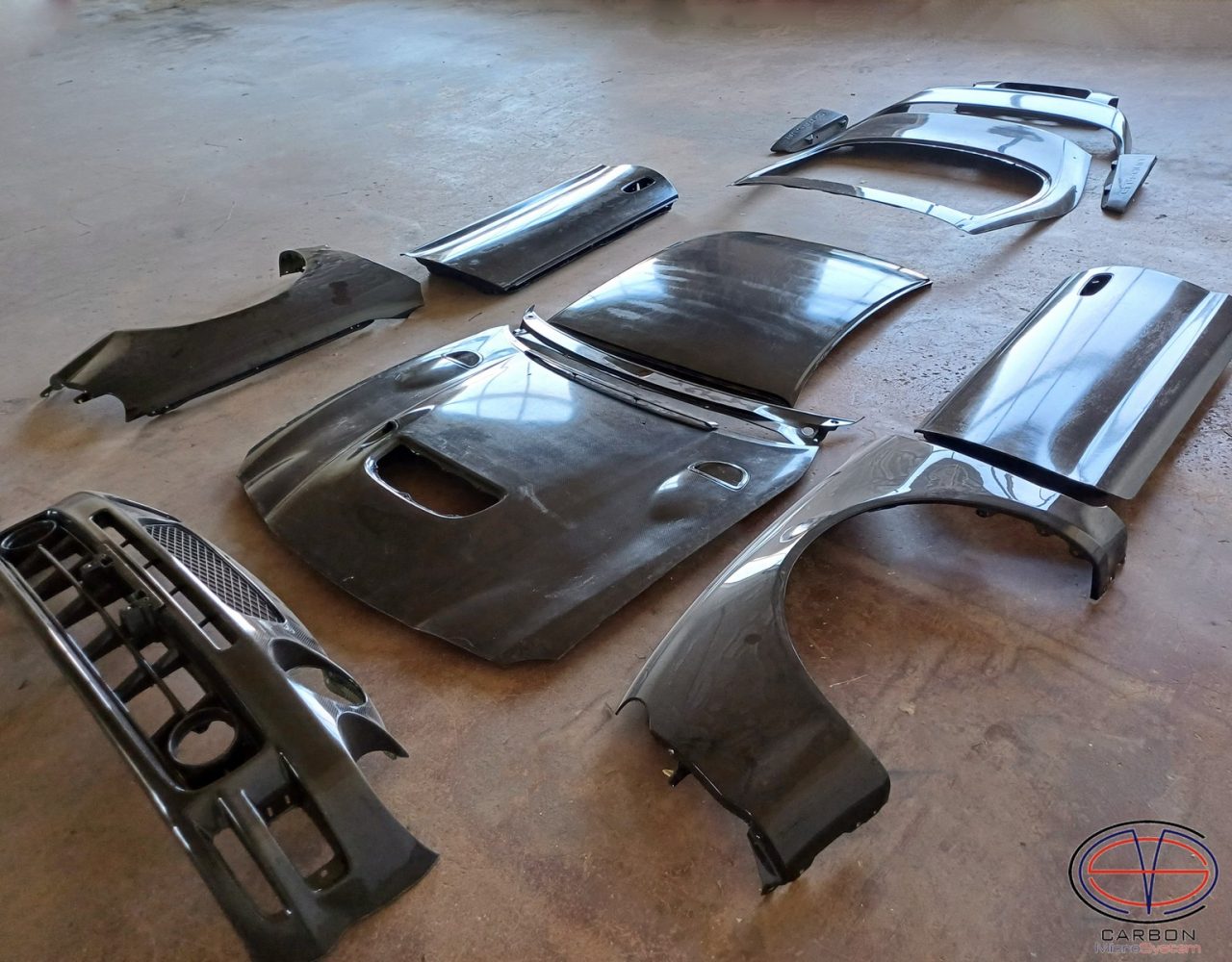 multi-colored carbon fiber